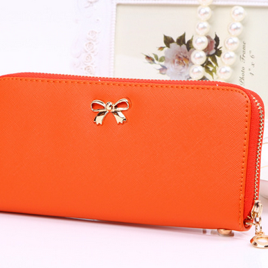 Ms. Cute Bow Cross Pattern Wallet on Luulla