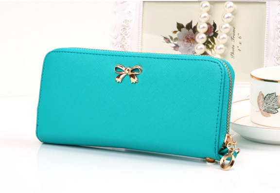 Ms. Cute Bow Cross Pattern Wallet on Luulla