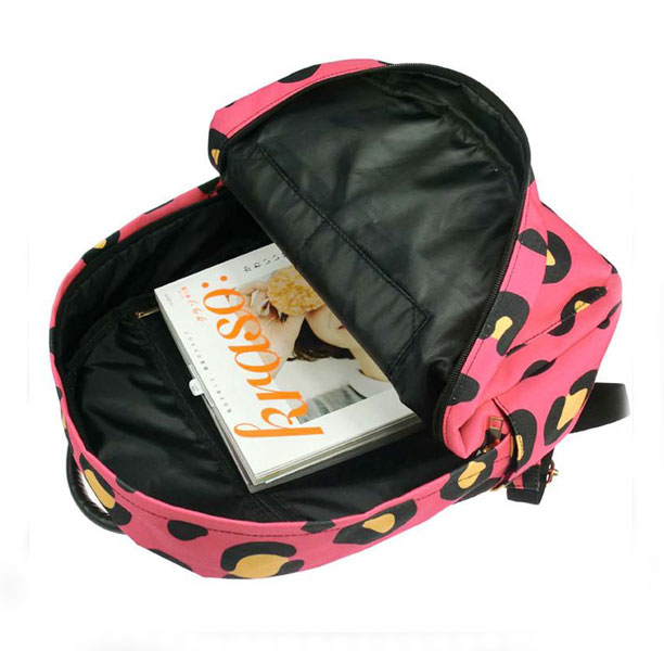 Nice Rivet Leopard Canvas Backpack on Luulla