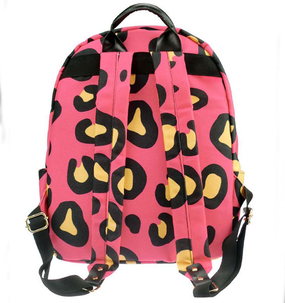 Nice Rivet Leopard Canvas Backpack on Luulla