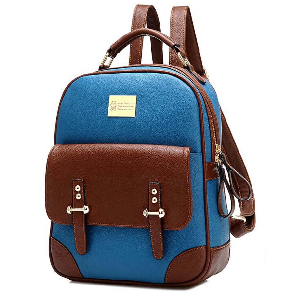 British Style Vintage Backpack School Bag on Luulla